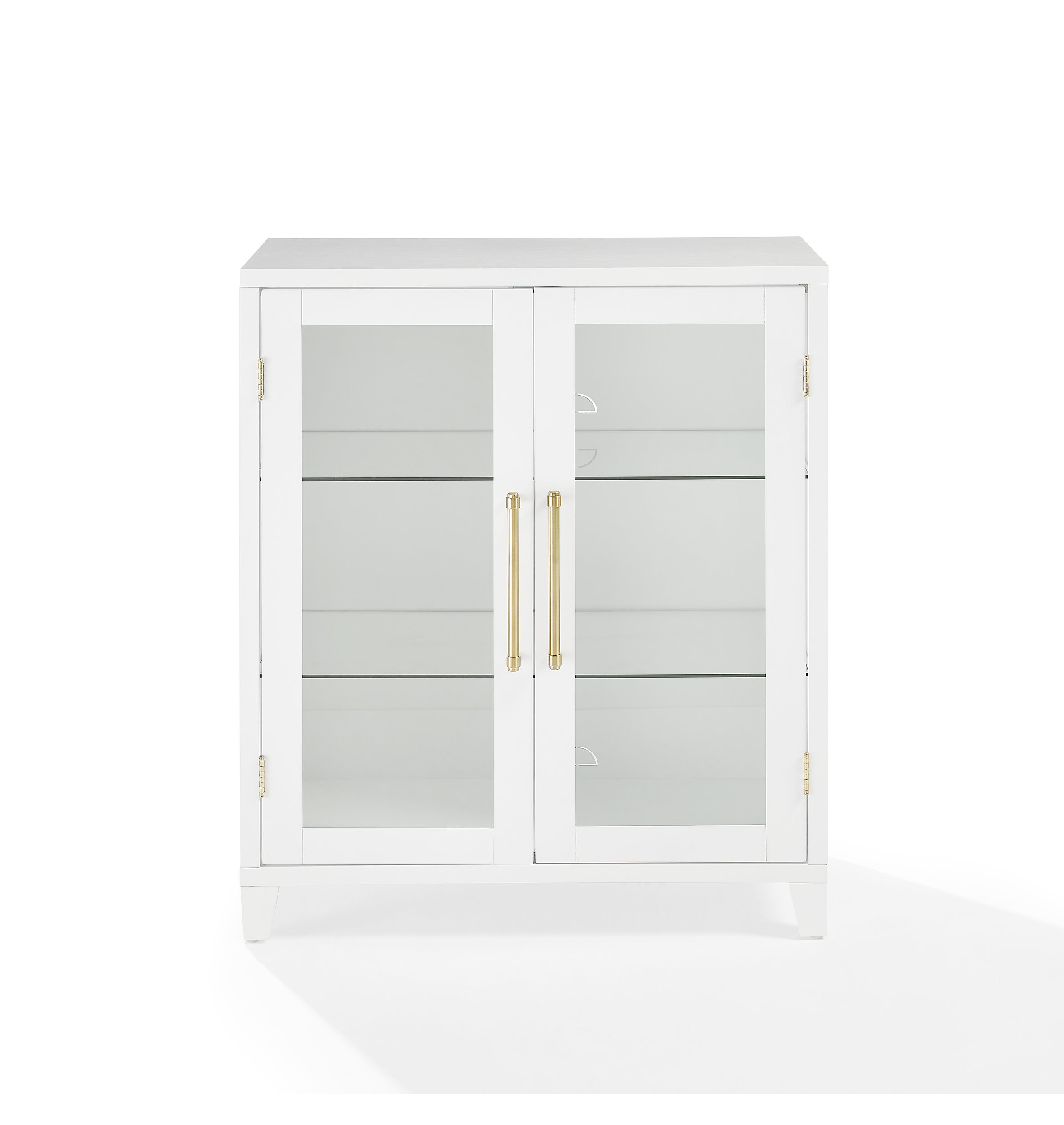 Roarke Stackable Glass Door Kitchen Pantry Storage Cabinet ...