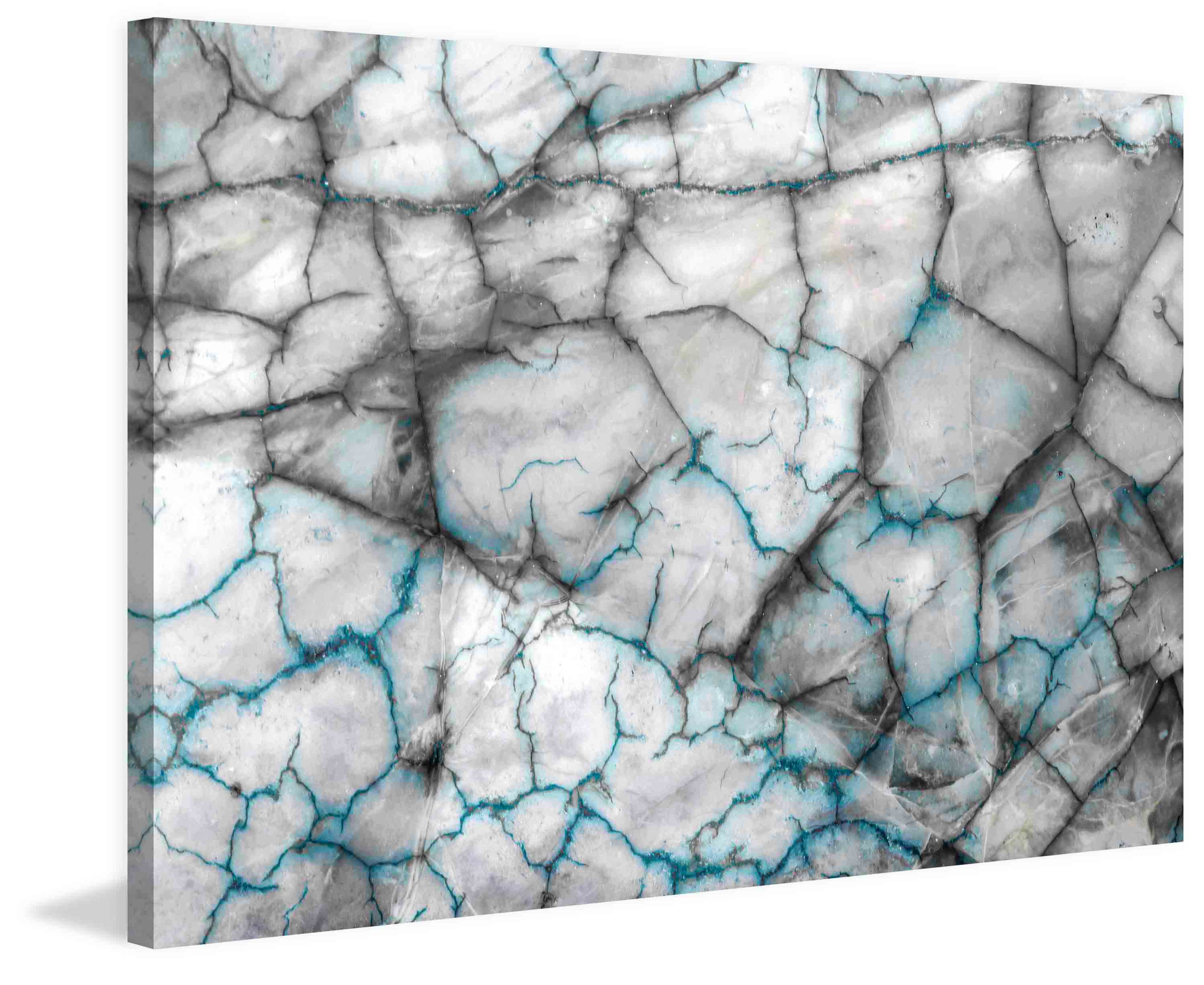 "Blue Veins" Painting Print on Canvas, 40"x60" - Contemporary - Prints ...