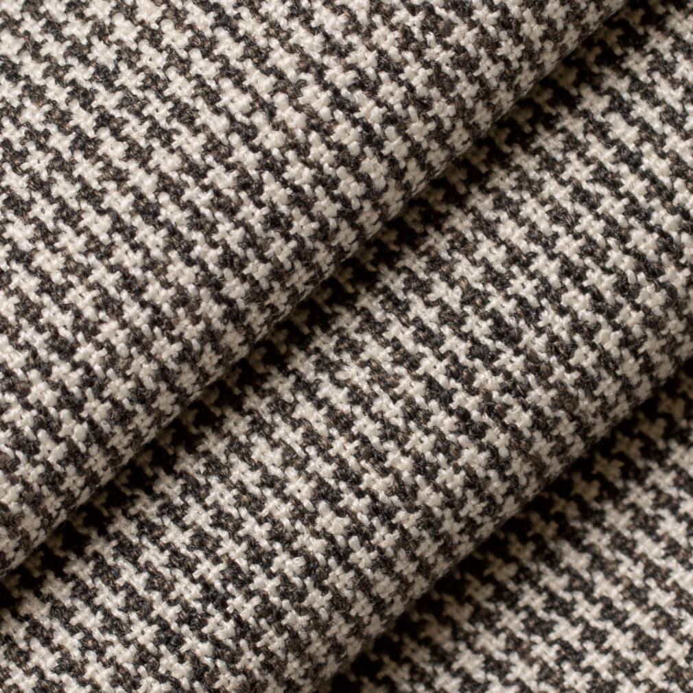 Brown Check Small Scale Houndstooth Tweed Upholstery Fabric by the Yard ...