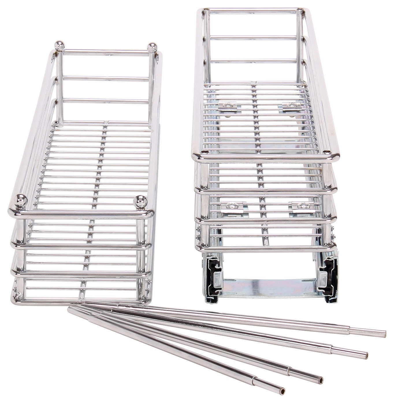 Narrow Sliding Cabinet Organizer - Pantry And Cabinet Organizers - by ...