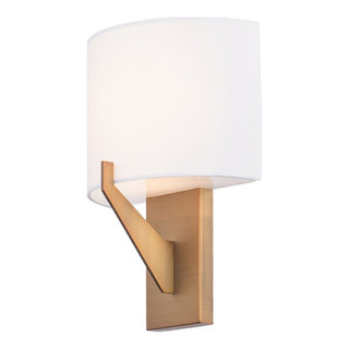 Fitzgerald LED Wall Sconce, Aged Brass - Transitional - Wall Sconces ...