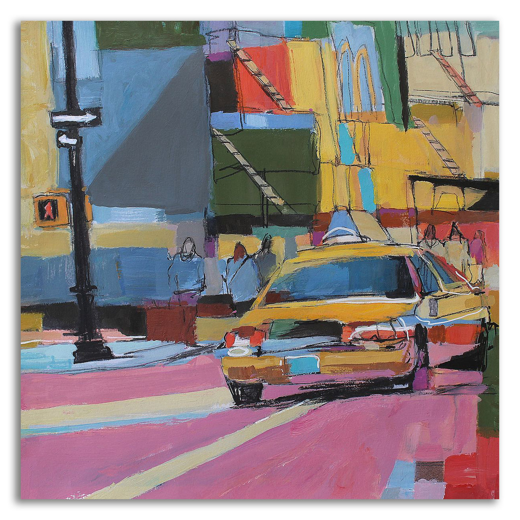 Midtown Mosaic by Patti Mollica, Print on Canvas, Ready to Hang - Contemporary - Prints And ...