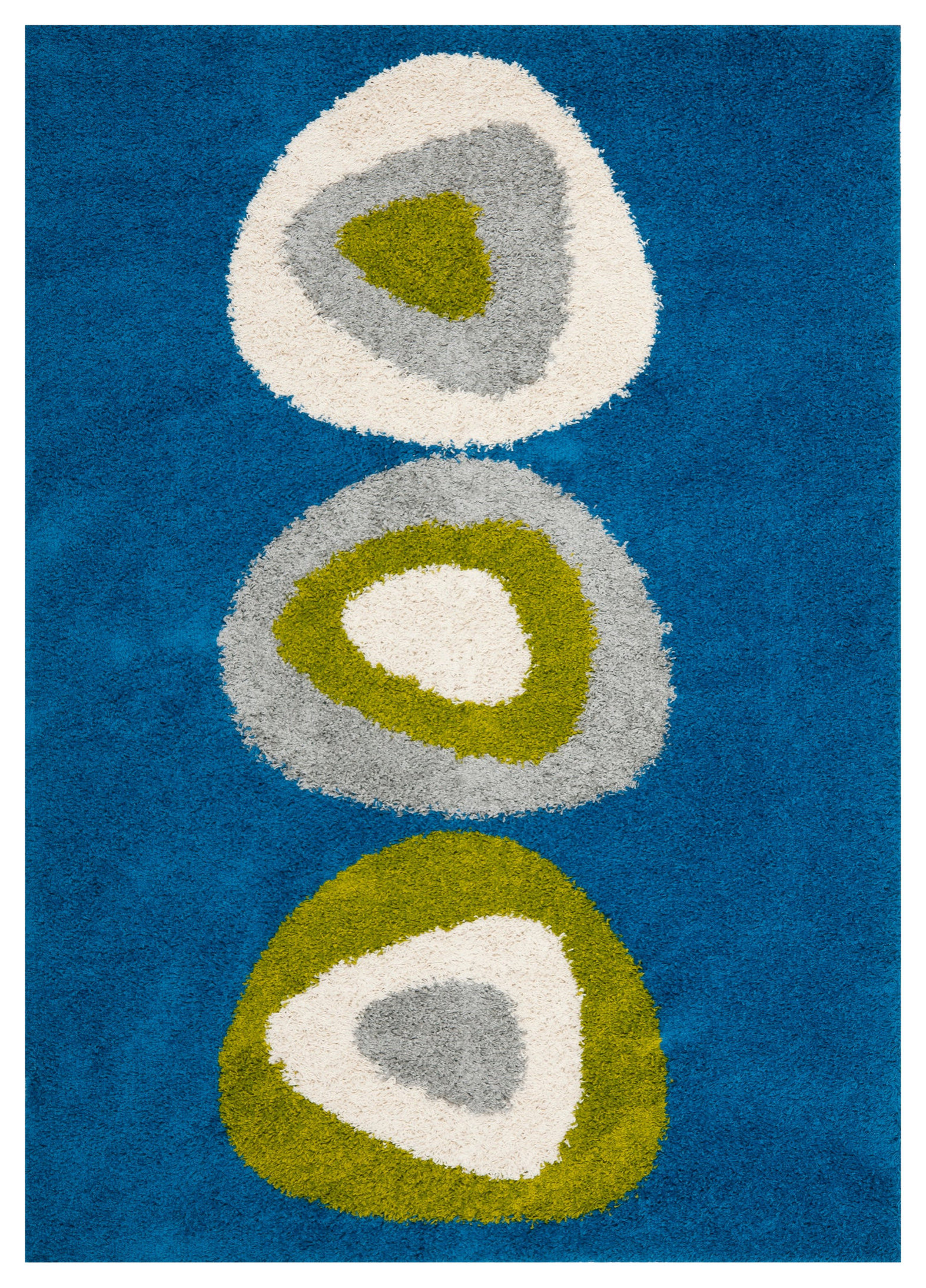 Safavieh Shag Sg912 Geometric, Shag Rug, Blue and Multi, 2'3"x9'0 ...