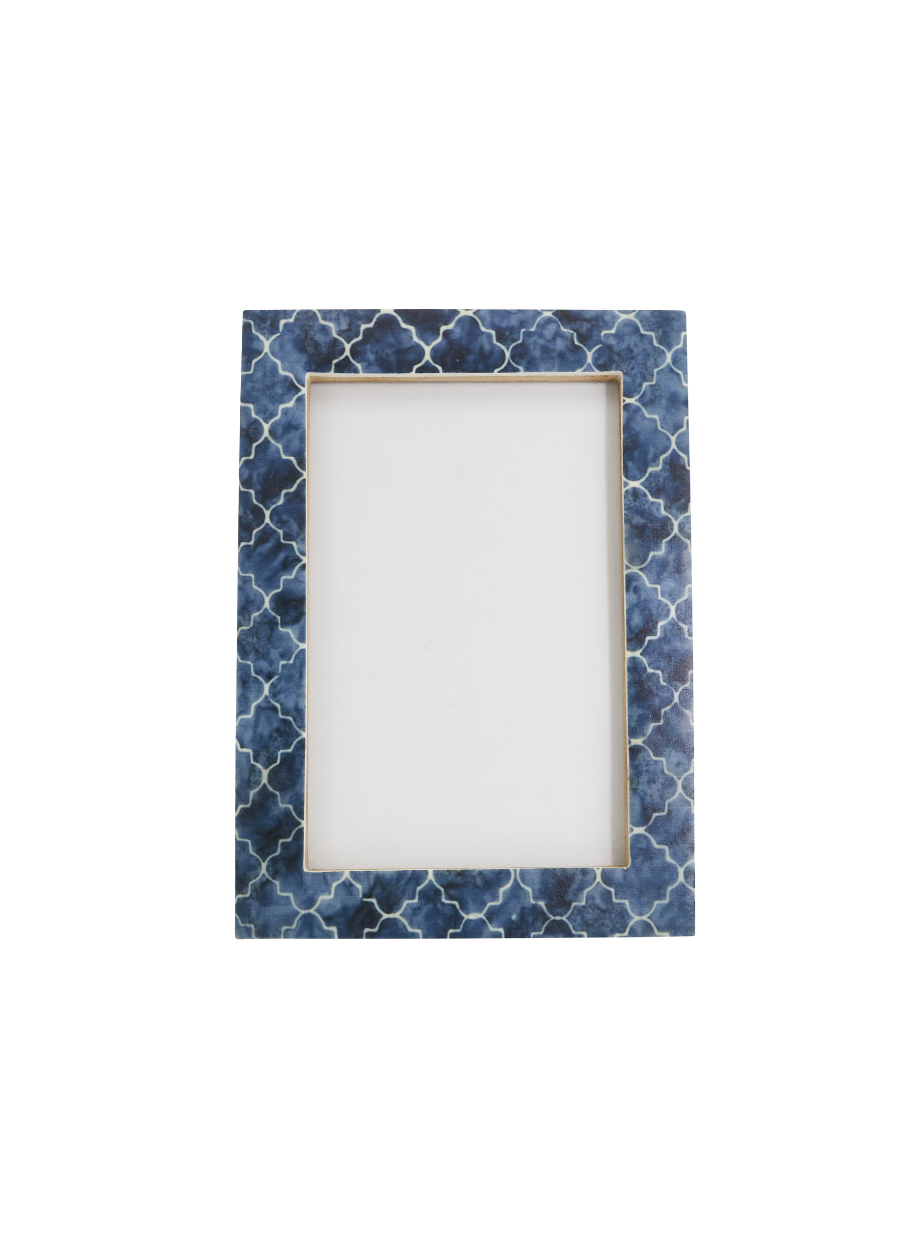 Moroccan Mosaic Bone Photo Frame, 4"x6" - Mediterranean - Picture ...