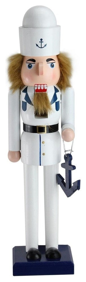 15" U.S. Navy Sailor With Anchor Wooden Christmas Nutcracker ...