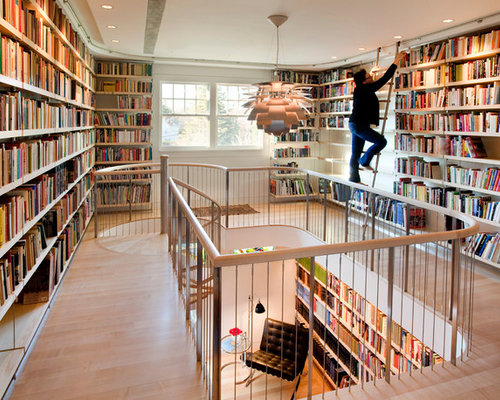 Two Story Home Library