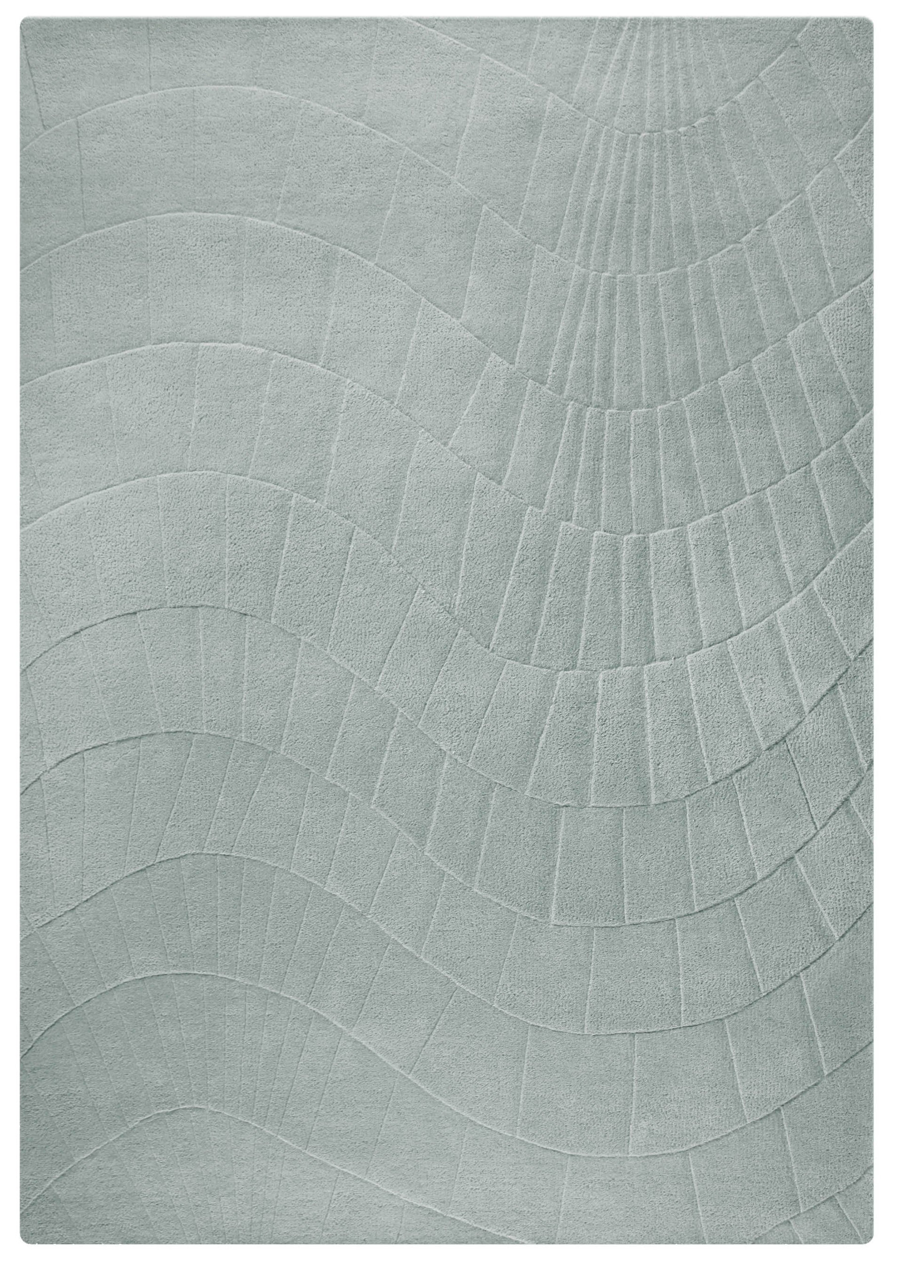 Hand Tufted Aqua Wool Area Rug, 5'6"x7'10" - Contemporary - Area Rugs ...