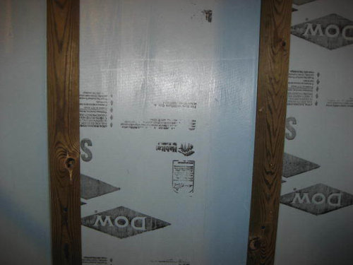 before I frame / Drywall... XPS / Fireblock Q's