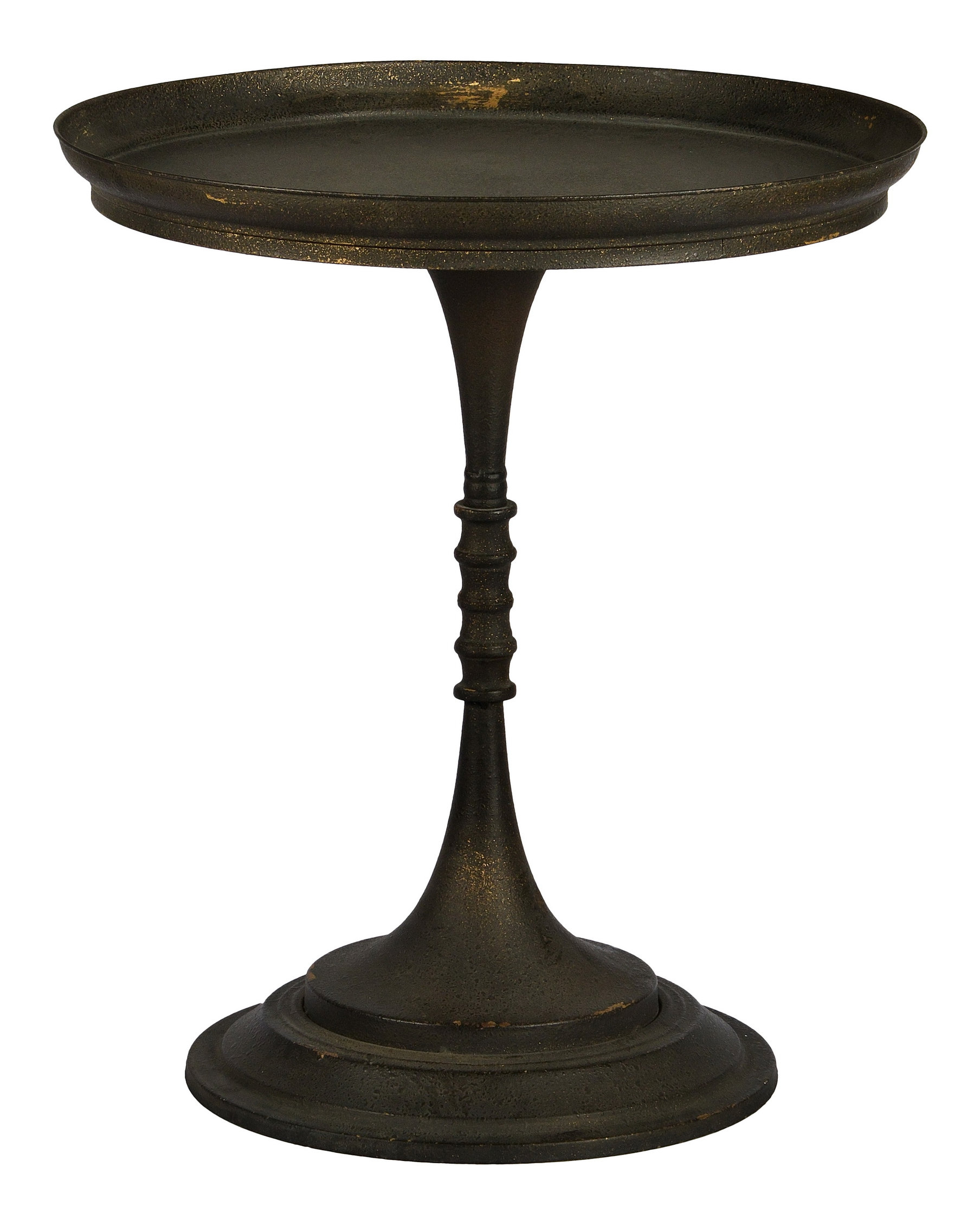Spencer Metal End Table, Distressed Black, W24*D24*H26 - Traditional ...