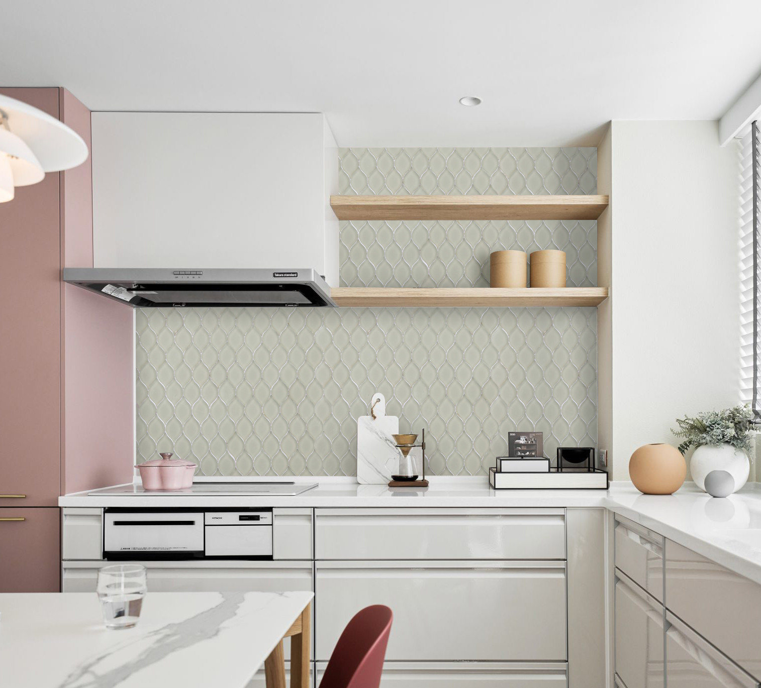 Art Deco 11"x10" Tear Drop Leaf Glass Mosaic Wall Tile, Gray, Single ...