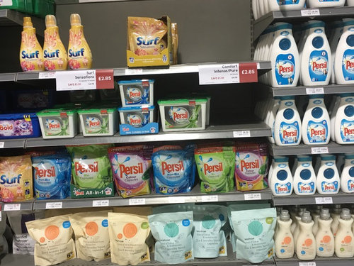Waitrose laundry aisle!