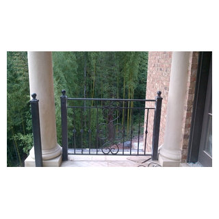 Exterior Wrought Iron Handrail / Railing - Mediterranean - Atlanta - by ...