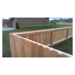 wood fence - Traditional - Landscape - Kansas City - by Premier Fence ...