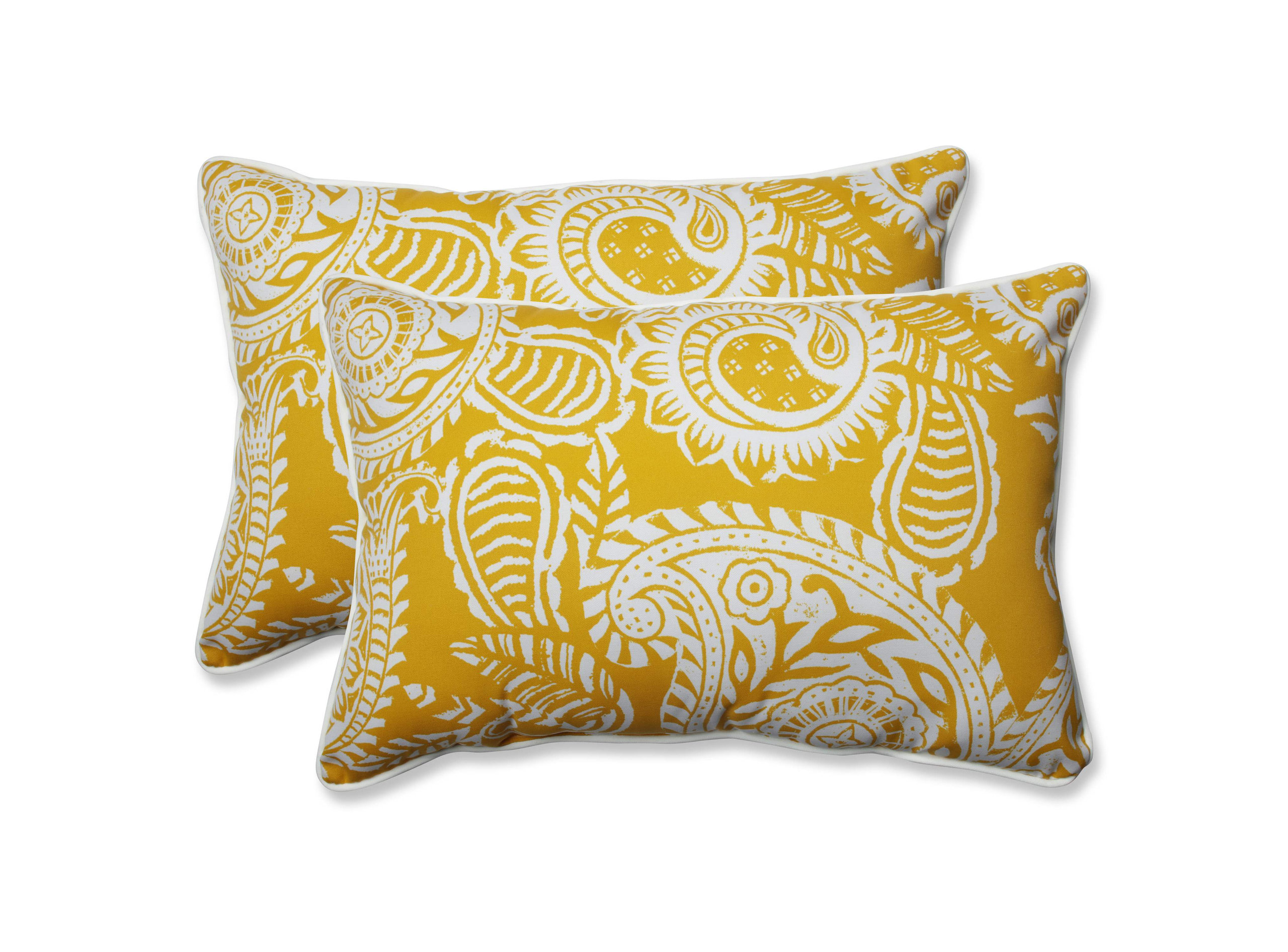 Out/Indoor Addie Oversized Rectangular Throw Pillow, Set of 2, 24.5"x16 ...