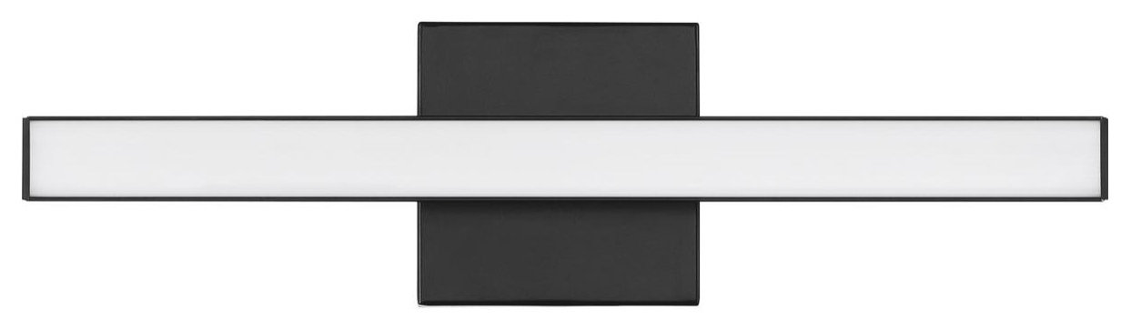 Trim 1 Light Bathroom Vanity Light, Flat Black - Contemporary ...