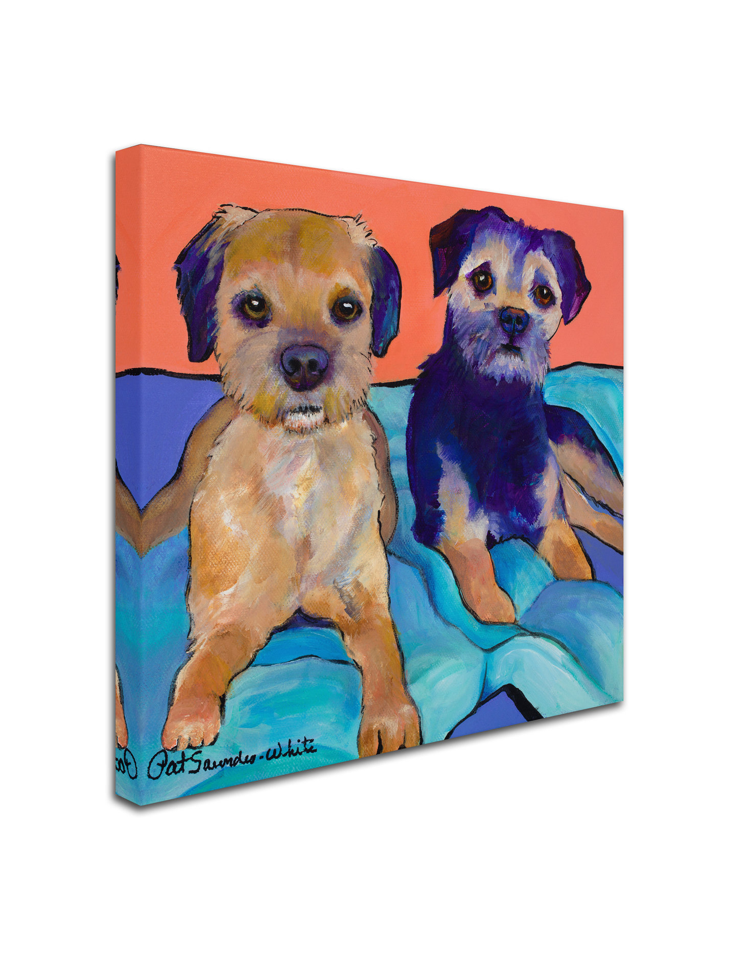 Pat Saunders-White 'The Boys' Canvas Art, 14"x 14" - Contemporary ...