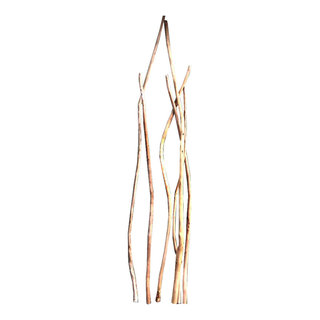 Highly Curved Teak Wood Pole, 72-78" L - Rustic - Garden Trellises - by ...