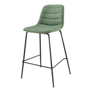 Caleb Fabric Counter Stool, (Set Of 4) - Midcentury - Bar Stools And ...