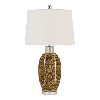 28.5" Ceramic Table Lamp, Cinnamon - Traditional - Table Lamps - by ...