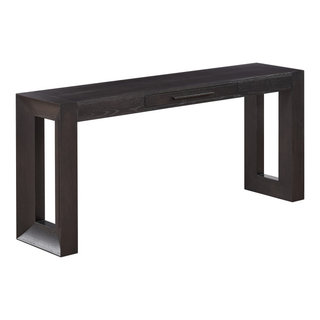 Courtney Console Table, Ebony Oak - Transitional - Console Tables - by ...