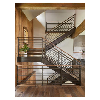 Northwest Rustic - Rustic - Staircase - Seattle - by MacPherson ...