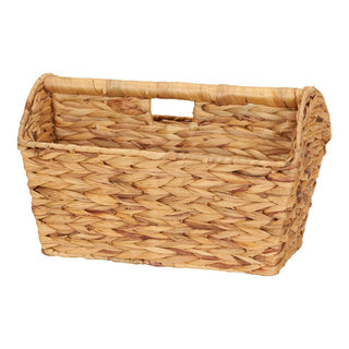 Wicker Magazine Basket - Tropical - Magazine Racks - by Household ...