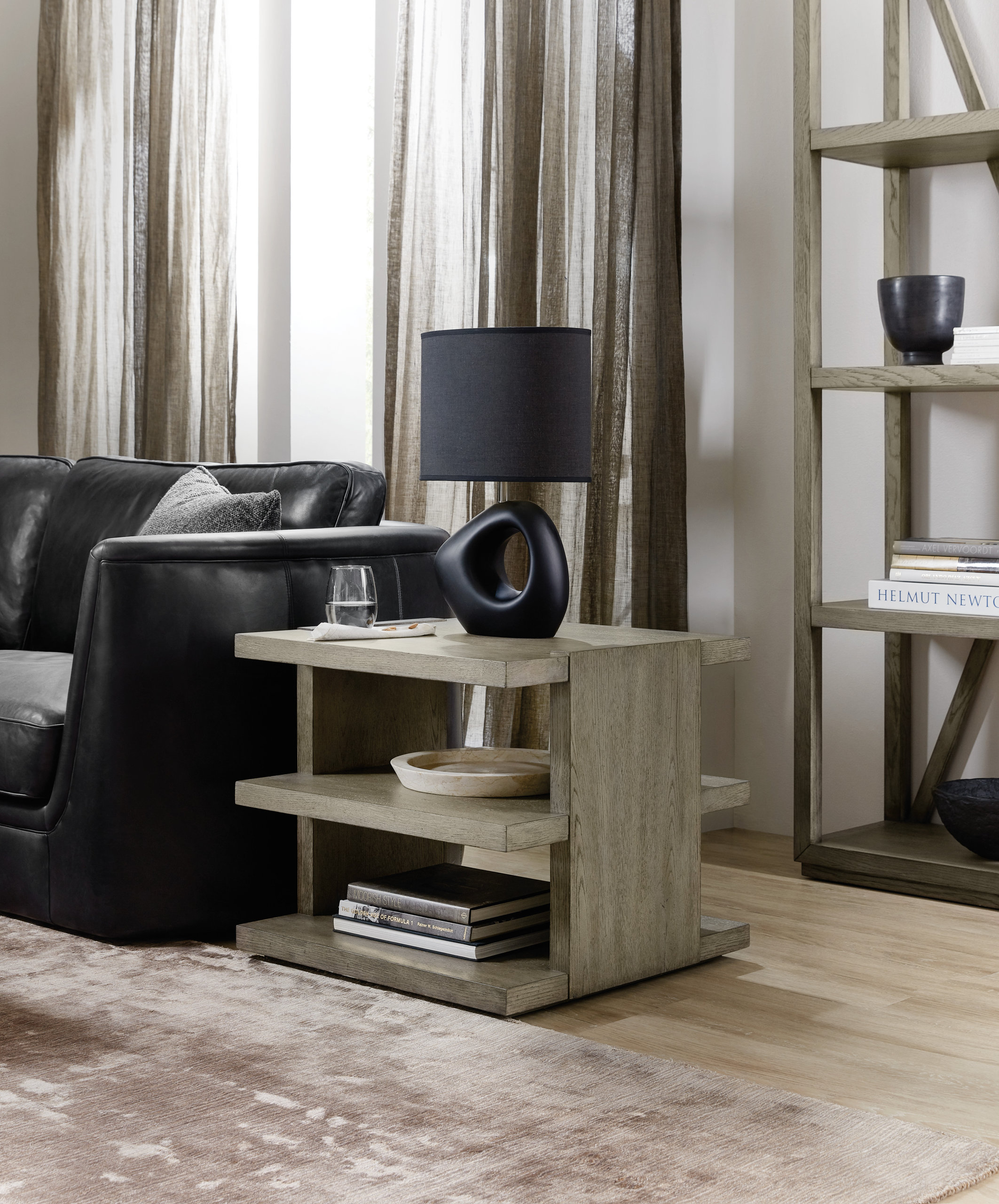 Hooker Furniture Living Room Linville Falls Overlook Trails End Table ...