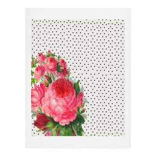 Deny Designs Allyson Johnson Floral Polka Dots Art Print, Medium ...