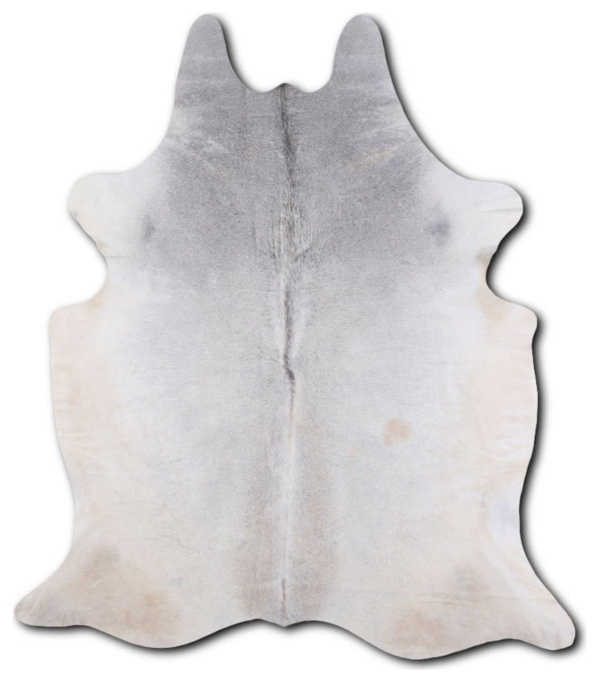 NATURAL HAIR ON Cowhide Rug DE GREY, 5'x7' to 6'x8' - Southwestern ...