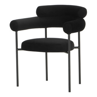 Portia Black Dining Chair - Midcentury - Dining Chairs - by Nuevo | Houzz