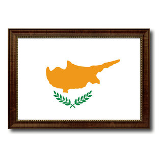 Cyprus Country Flag Canvas Print, 15"x21", 21"x30" - Traditional ...