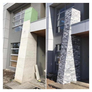 Stone Cladding Wall Feature - White Tiger Wall Cladding - Victorian ...