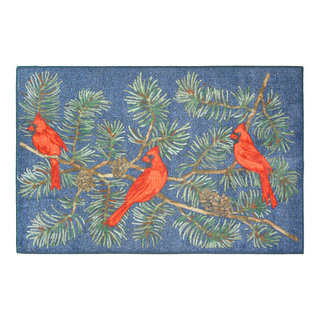Cozy Cabin Cardinal 30"x46" Accent Rug - Rustic - Bath Mats - by ...