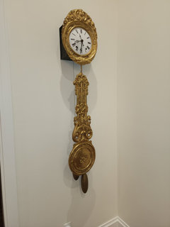 Where to hang oversized clock