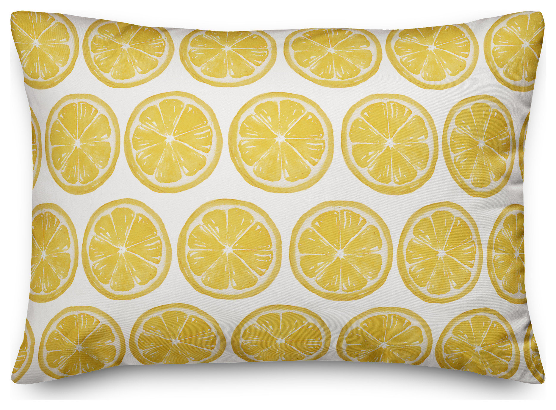 Lemon Pattern 14x20 Indoor / Outdoor Pillow, 14x20 - Farmhouse ...