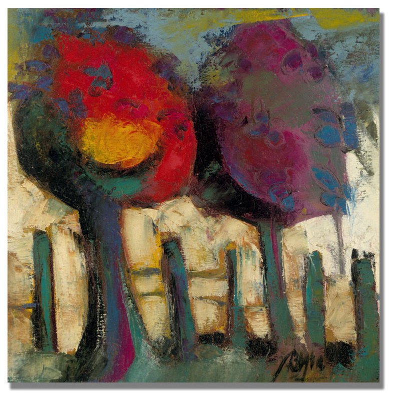 'Boyer Cerca Azul' Canvas Art by Boyer, 35" x 35" - Traditional ...