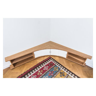 Buffet et meuble TV courbes Curve wood - Paris - by JOA France | Houzz AU