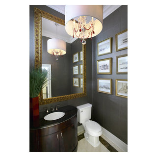 Hollywood Baroque Powder Room - Traditional - Powder Room - Toronto ...
