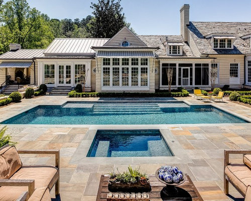 Best Traditional Pool Design Ideas & Remodel Pictures | Houzz
