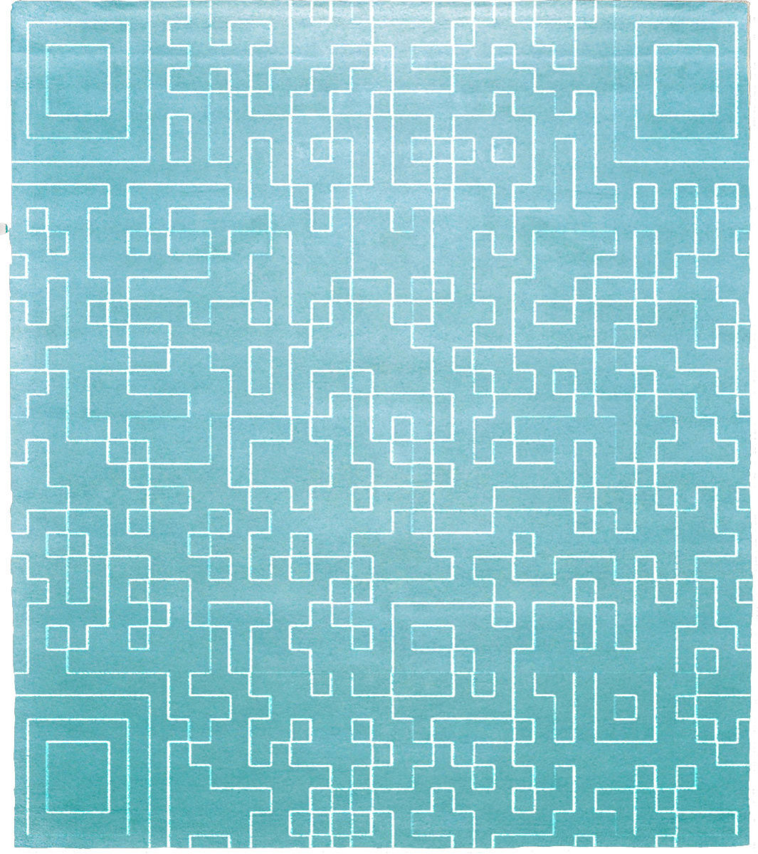 Labyrinth A Wool Signature Rug, 8' Square - Contemporary - Area Rugs ...