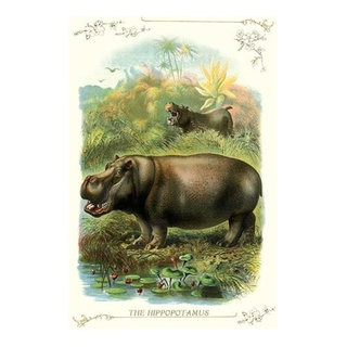 The Hippopotamus, 20" x 30" - Traditional - Prints And Posters - by ...