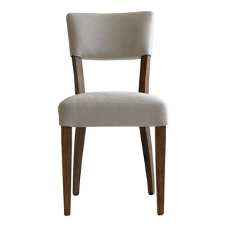 Off White Linen Dining Chair | Andrew Martin Diego - Transitional ...