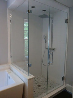 Should I miter the glass corner of a frameless shower??? HELP