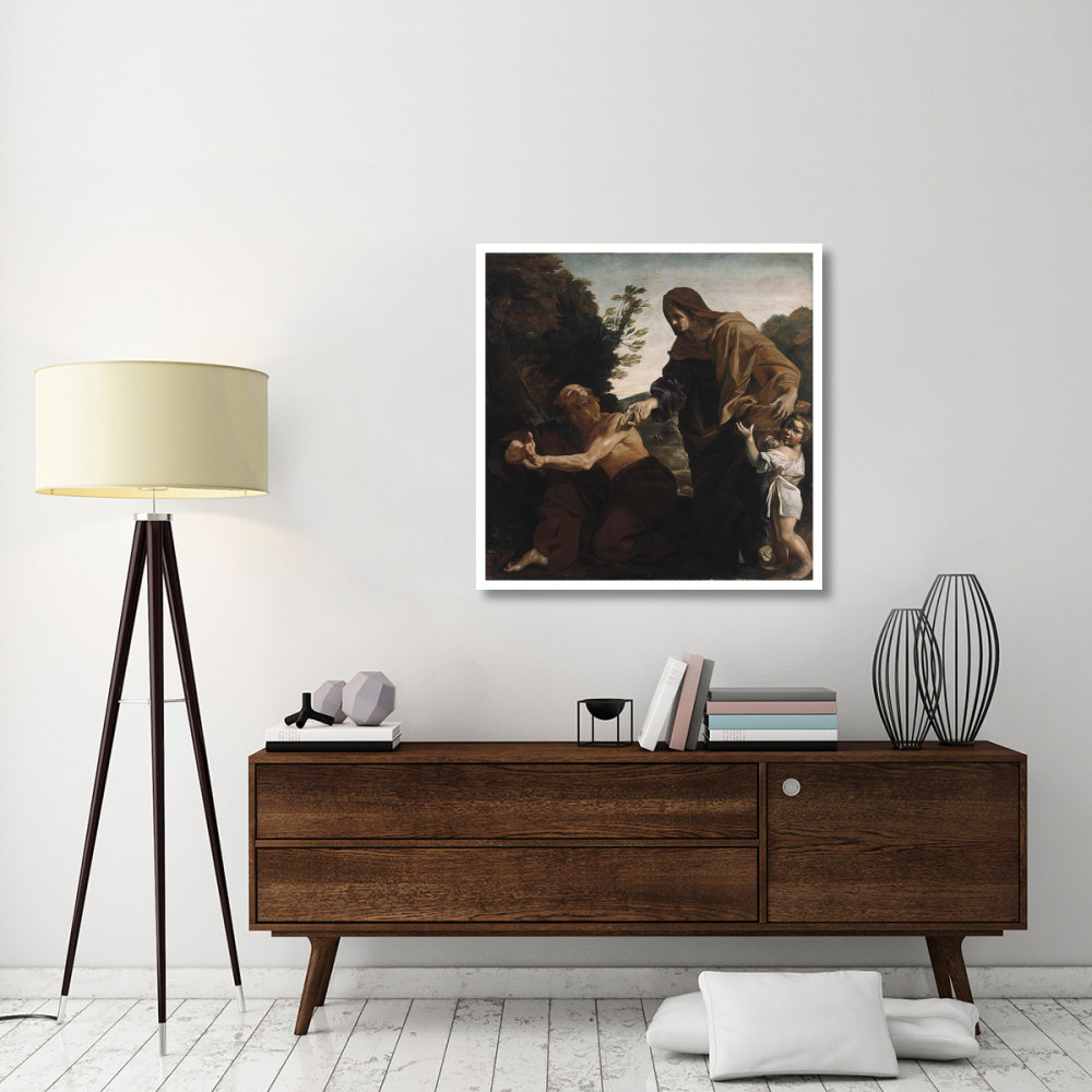 "Elijah Receiving Bread from the Widow of Zarephath" Paper Art, 20"x20 ...