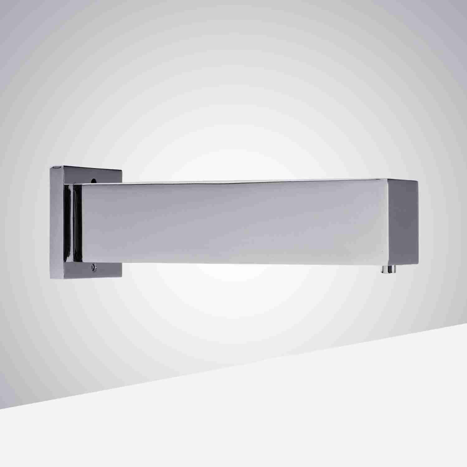 BathSelect Chrome Finish Commercial Wall Mount Square Shaped Sensor ...