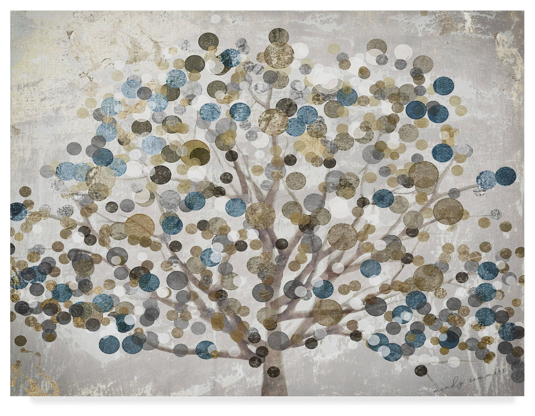 "Bubble Tree" by Color Bakery, Canvas Art, 47"x35" - Contemporary ...