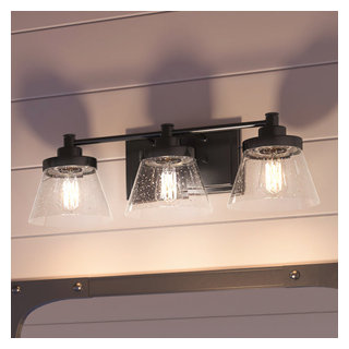 Luxury Traditional Bath Light, Midnight Black - Transitional - Bathroom ...