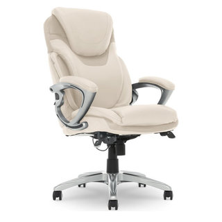 Executive Desk Chair With Pivoting Lumbar, Padded Arms & Adjustable ...