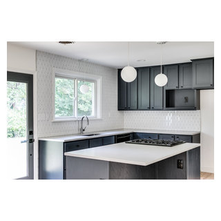 Split Level Whole Home Reno - Midcentury - Kitchen - Richmond - by RIC ...