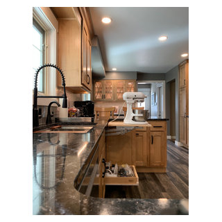Quad Cities Kitchen Remodel with Great Storage and Maple Cabinets ...